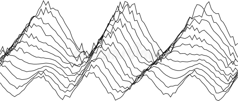 Abstract Waveform Pattern with Dynamic Lines for Modern Design Stock ...