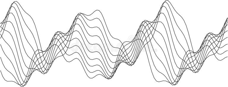 Abstract Waveform Pattern Featuring Dynamic Lines for Modern Design and ...