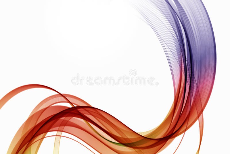 Abstract Waveform in Rainbow Colors,flow of Wavy Lines. Wave Design ...
