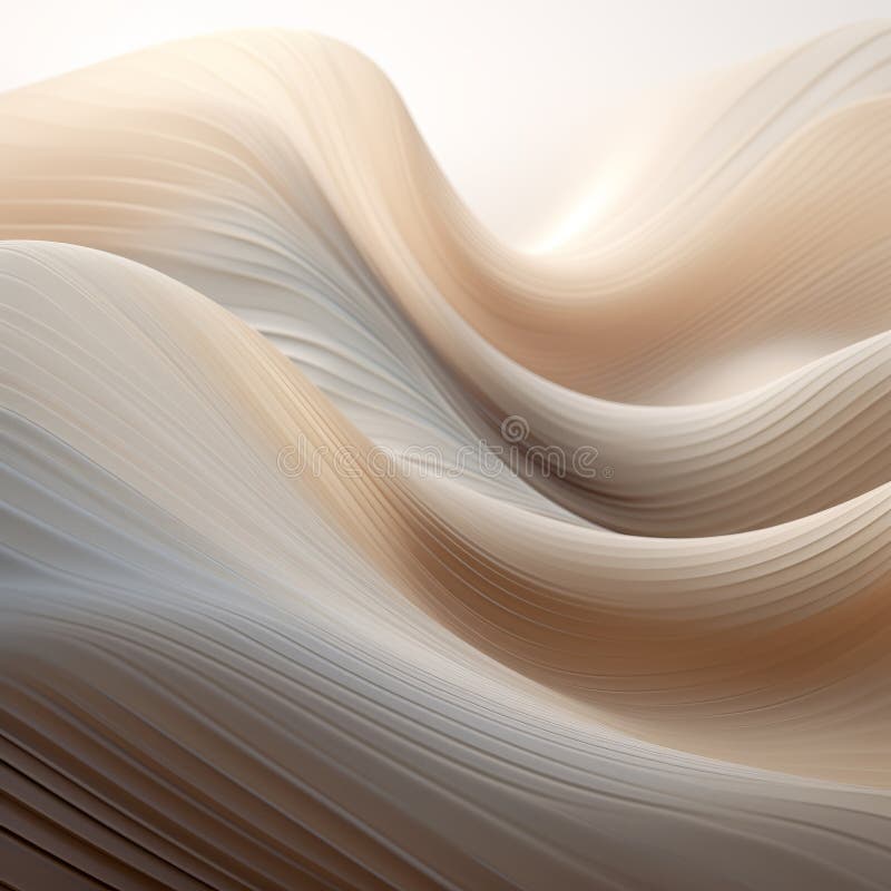 Abstract Beige Wave: Unreal Engine 5 Art with Vray Tracing Stock ...