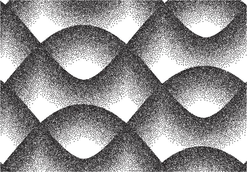Abstract Waves Background with Black Dotted Lines Stock Vector ...