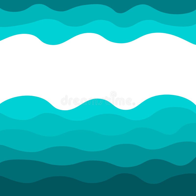 Abstract Teal Waves Pattern Background Stock Vector - Illustration of ...