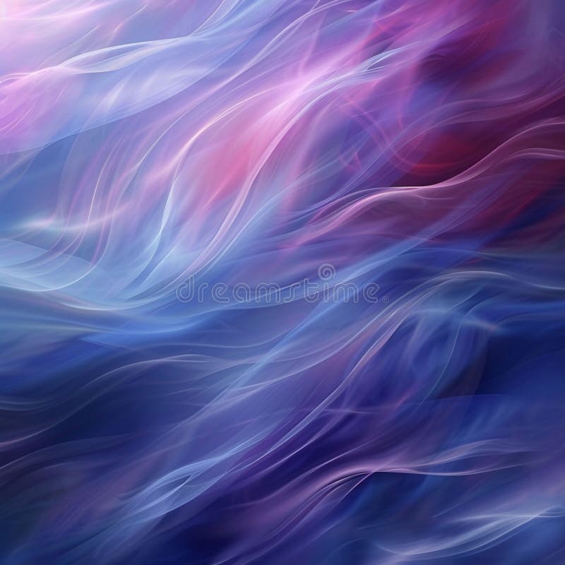 Abstract Waves of Blue and Purple Blend Seamlessly in this Vibrant ...