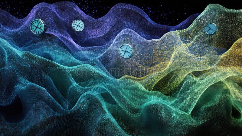 Abstract Waves of Color and Light Create a Dynamic Visual ... Abstract Waves of Color and Light Create a Dynamic Visual ...