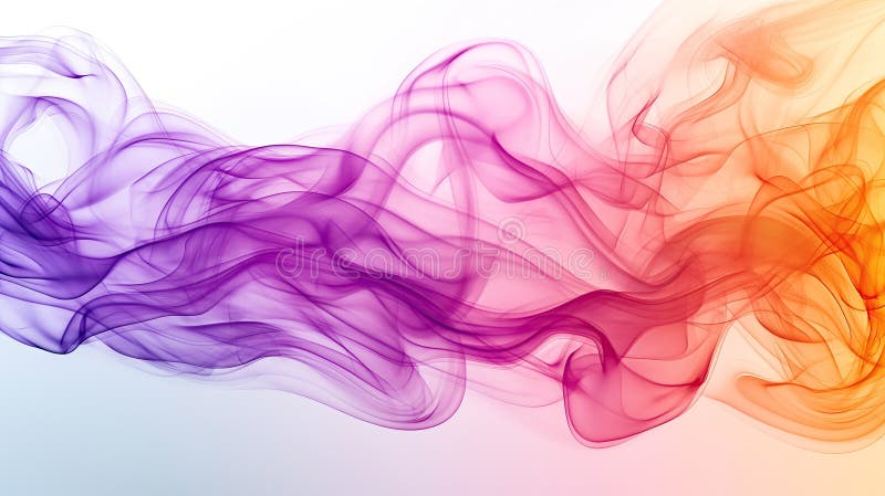 Abstract Waves of Colored Smoke Stock Illustration - Illustration of ...