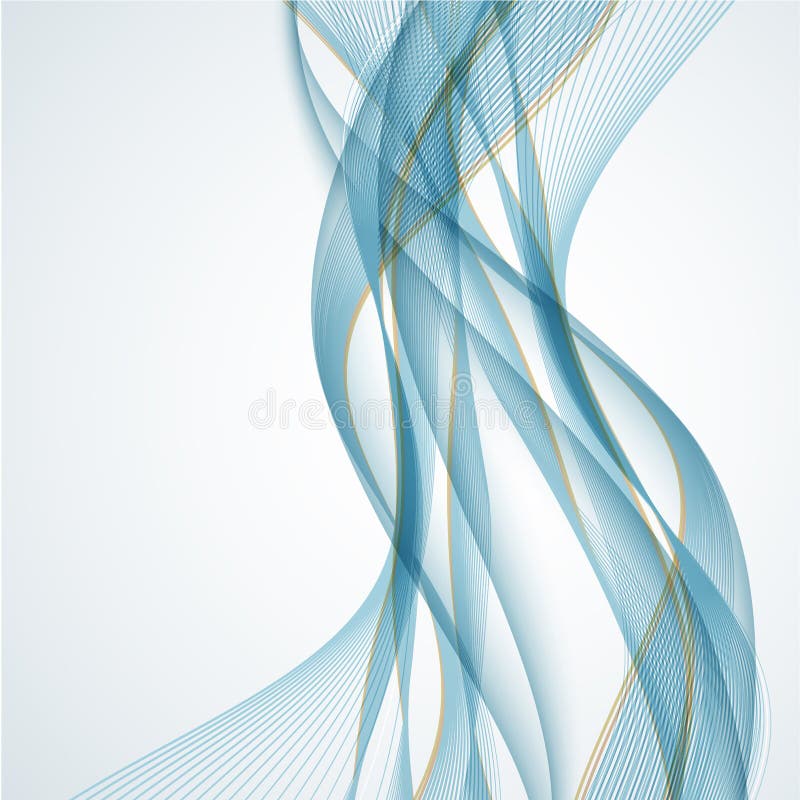 Abstract Waves - Data Stream Concept. Vector Stock Vector ...