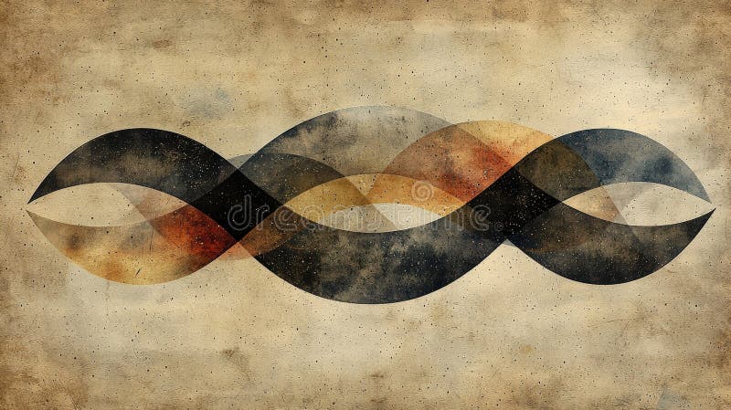 Abstract Waves with Earthy Tones and Textured Background for Artistic ...