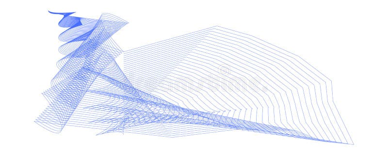 Abstract Waves Graphic Line Sonic or Sound Wave Vector Image Stock ...