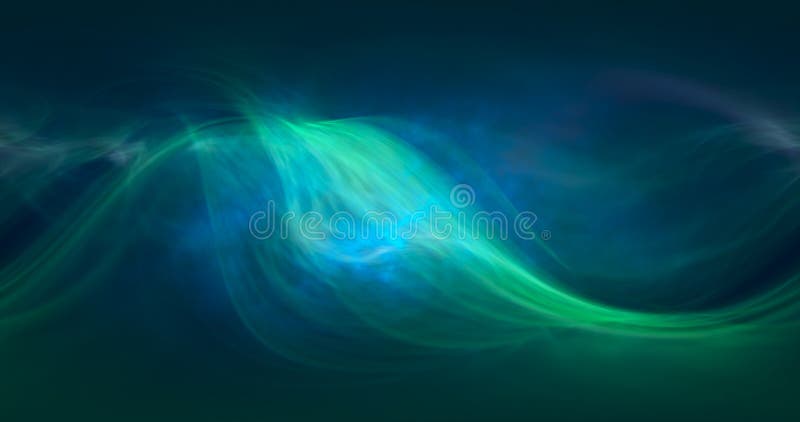 Abstract Waves of Iridescent Glowing Energy Magical Cosmic Galactic ...