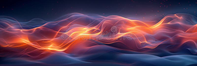 Abstract Waves of Light and Color Exude Dynamic Energy and Vibrant ...