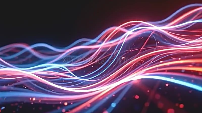Abstract Waves of Light Generative AI Stock Footage - Video of waves ...