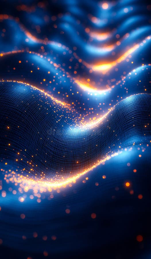 Abstract Waves of Light Flowing in Vibrant Colors Stock Image - Image ...