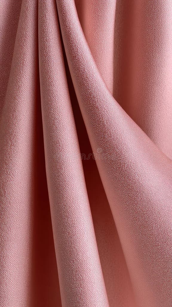 Abstract Waves of Light Pink Fabric with Small Texture Details Creating ...