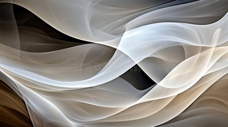 Abstract Waves of Light and Shadow Create a Mesmerizing Flow of Soft ...