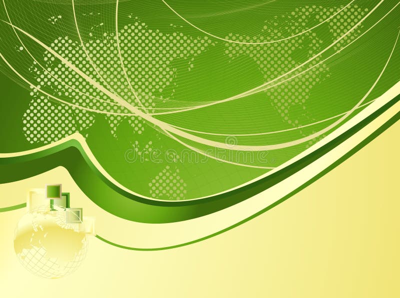 Abstract waves and map stock vector. Illustration of abstract - 10855415