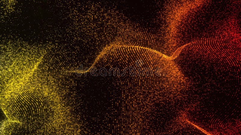 Abstract waves particles stock illustration. Illustration of futuristic ...