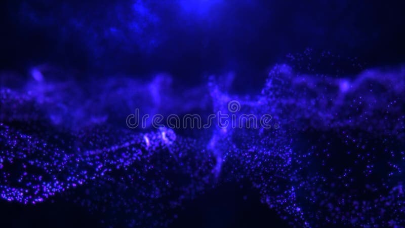 Abstract Waves from Particles and Dots of Energetic Magic with the Effect of Glow and Blur ...