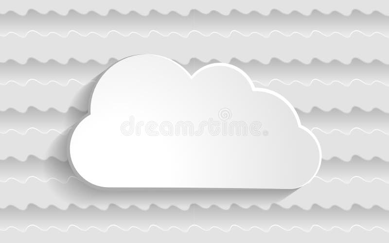 Abstract Waves Pattern with Minimal White Paper Text Box Cloud D Stock ...