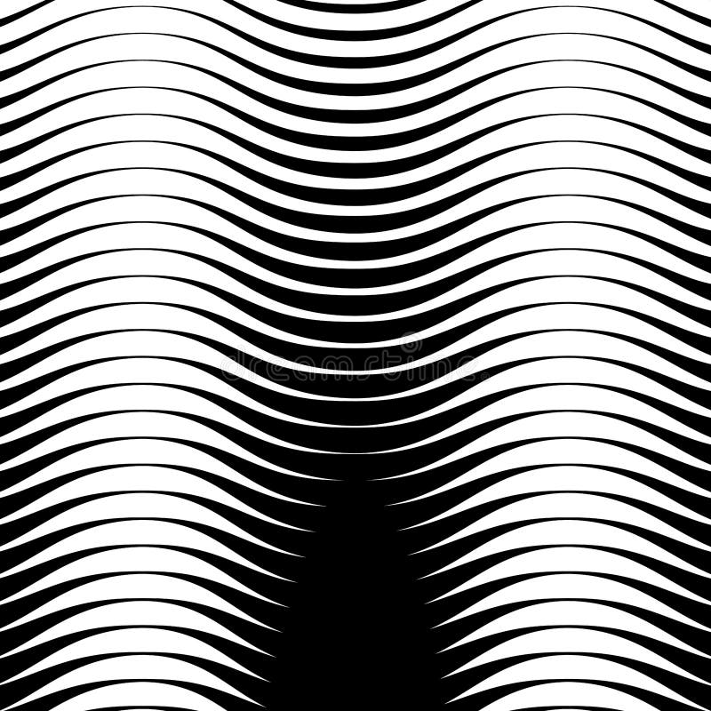 Abstract Waves Pattern. Motion Design with Lines Stock Vector ...