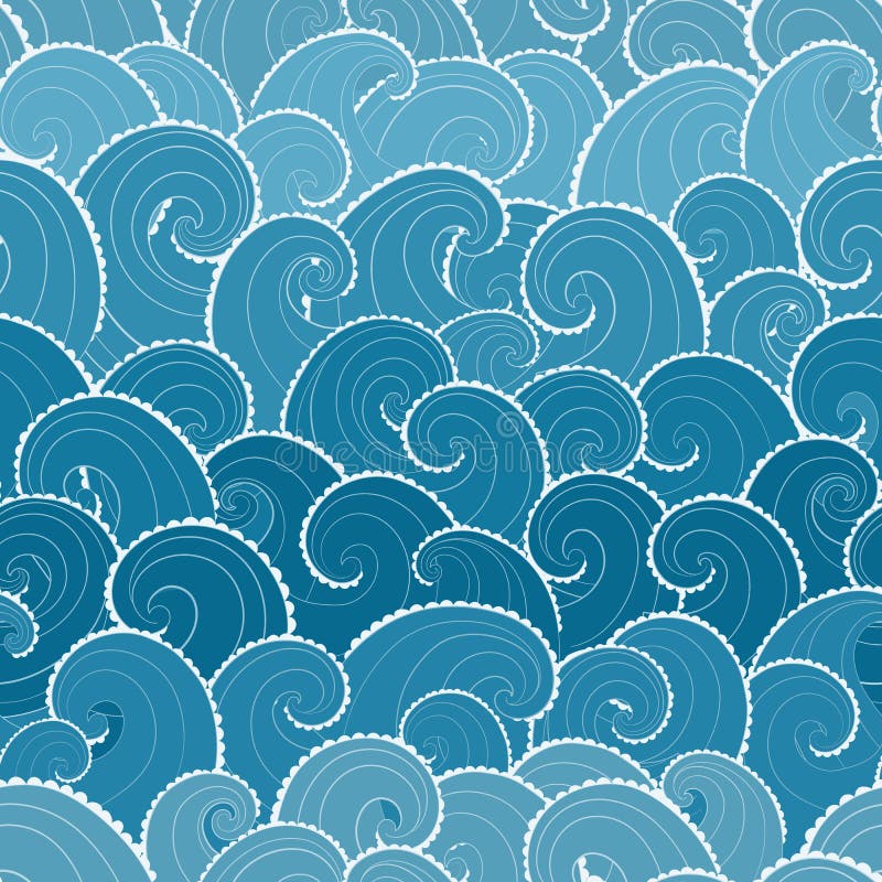 Abstract waves pattern stock vector. Illustration of curled - 60208580