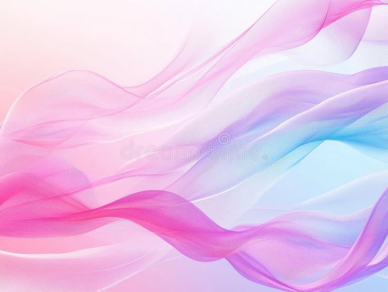 Abstract Waves, Pink and Blue Abstract Background with Soft and Smooth ...