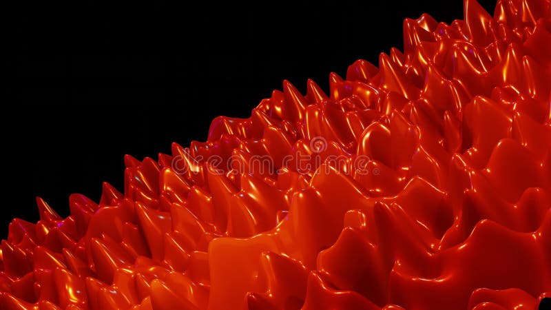 Abstract Waves Red Liquid Blood Cell Background 3D Rendering Stock ...
