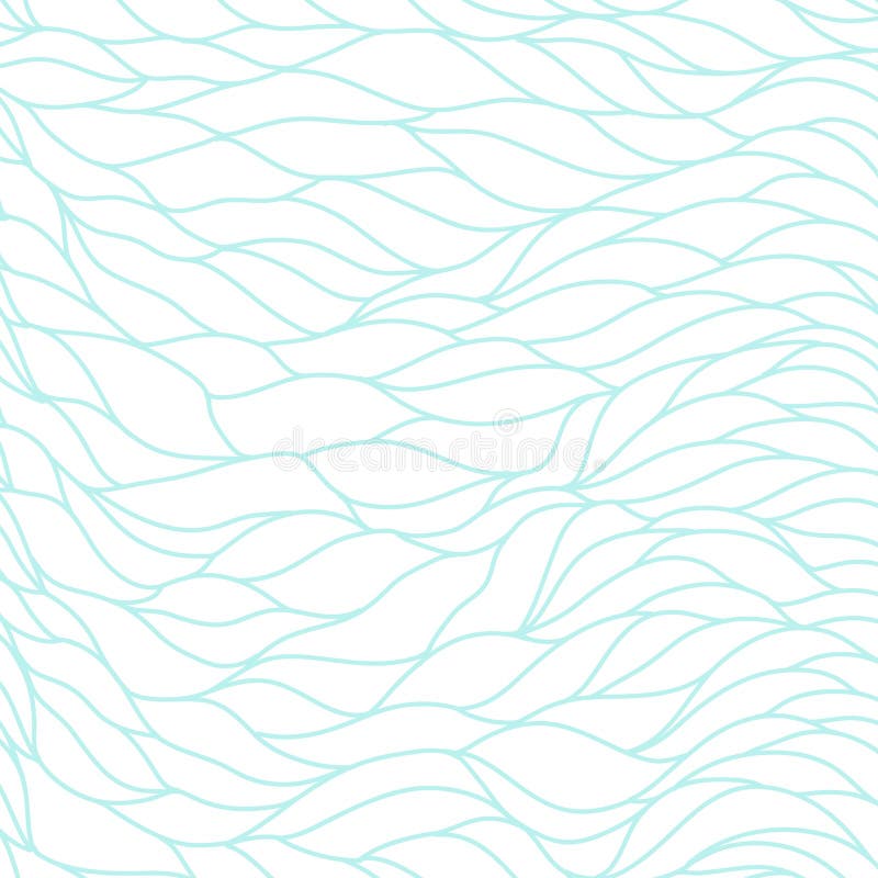 Abstract Waves Red and Sea Blue Wavy Line Texture Overlay on White ...