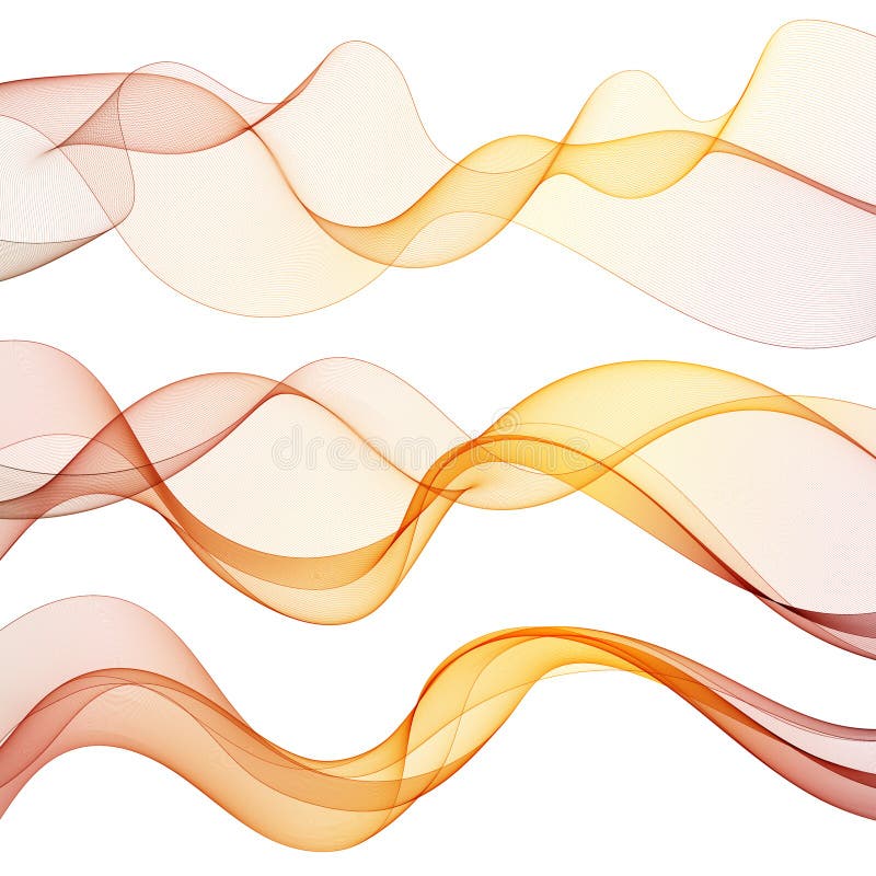 Abstract Waves Set. Vector Graphics. Eps 10 Stock Illustration ...
