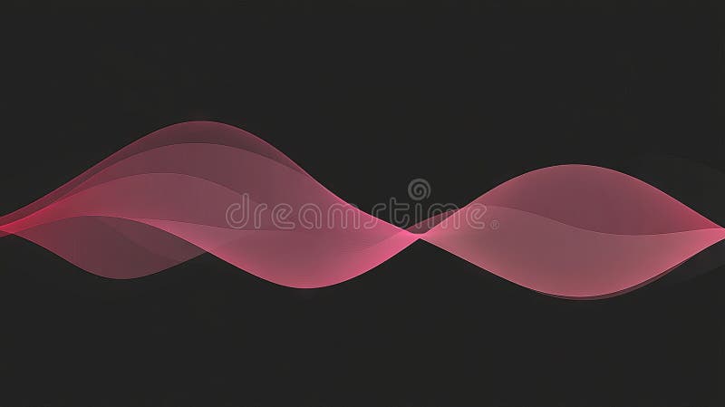 Abstract Waves in Shades of Blue and Crimson Flow Across a Dark ...