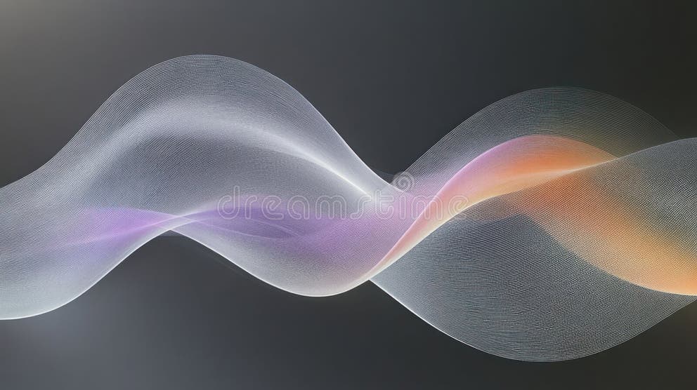 Abstract Waves in Soft Colors Create a Dynamic, Flowing Visual Effect ...