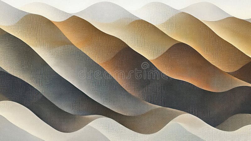 Abstract Waves of Soft Colors Create a Flowing, Textured Pattern Stock ...