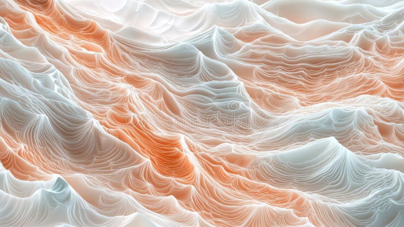 Abstract Waves in Soft Colors, Showcasing Flowing Patterns and Textures ...