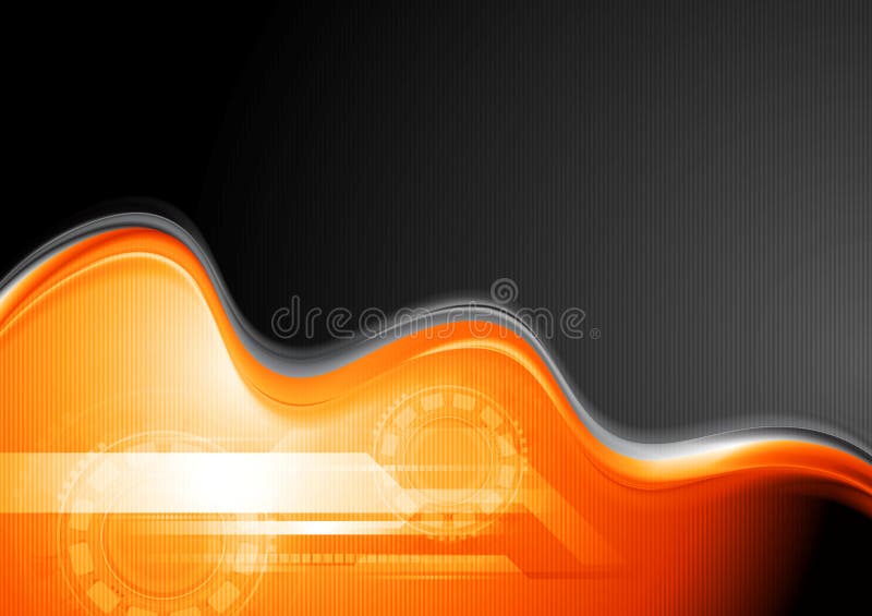 Abstract Waves Technology Design Stock Vector - Illustration of ...
