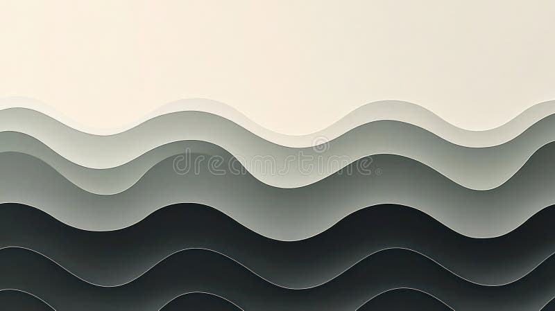 Abstract Gray Wave Pattern Background Design Stock Illustration ...