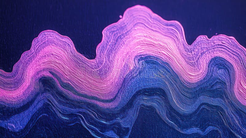 Abstract Waves in Vibrant Colors Create a Dynamic Visual Flow Stock ...