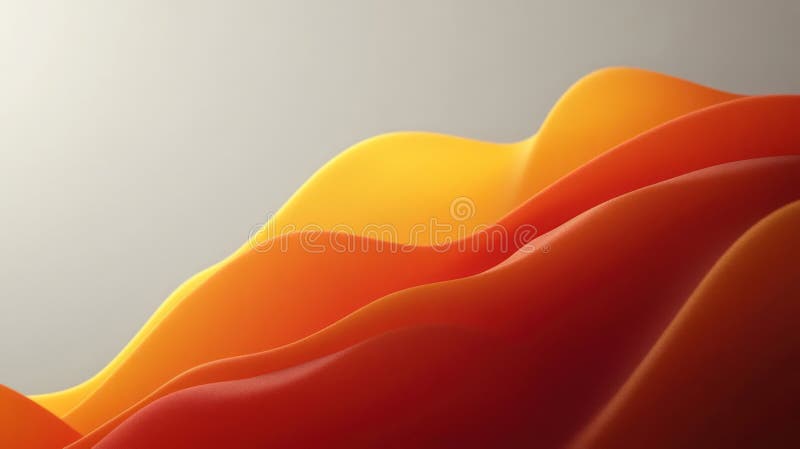 Abstract Waves in Warm Colors Create a Soothing Visual Experience Stock ...