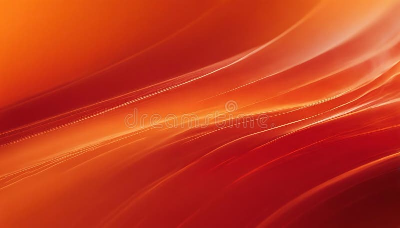 Abstract Waves of Warm Red and Orange Light Streaks Stock Illustration ...