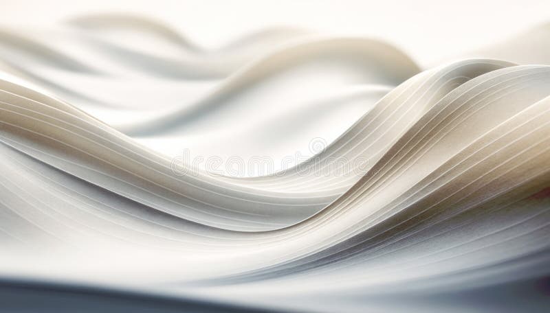 Abstract Waves of White Paper Texture Background Elegant White Paper ...