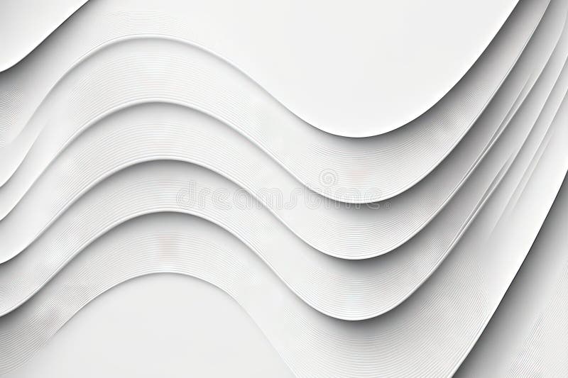 Abstract Waves. White Surface Template Image Stock Illustration ...