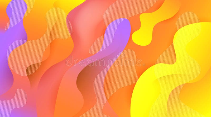Orange Shadows of Squares with 3d Effect Stock Illustration ...