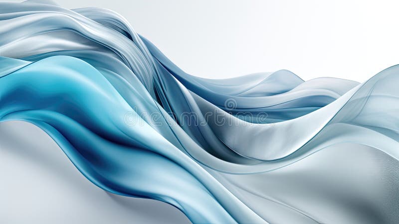 Abstract Waving Background with Blue Element AI Generative Stock ...