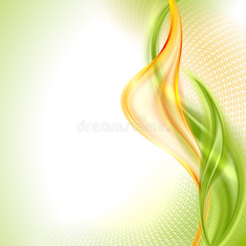 Abstract Waving Green Background Stock Vector - Illustration of ...