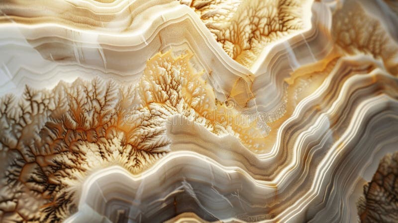 Abstract Wavy Agate Stone Cross Section Mineral Slice Texture ...