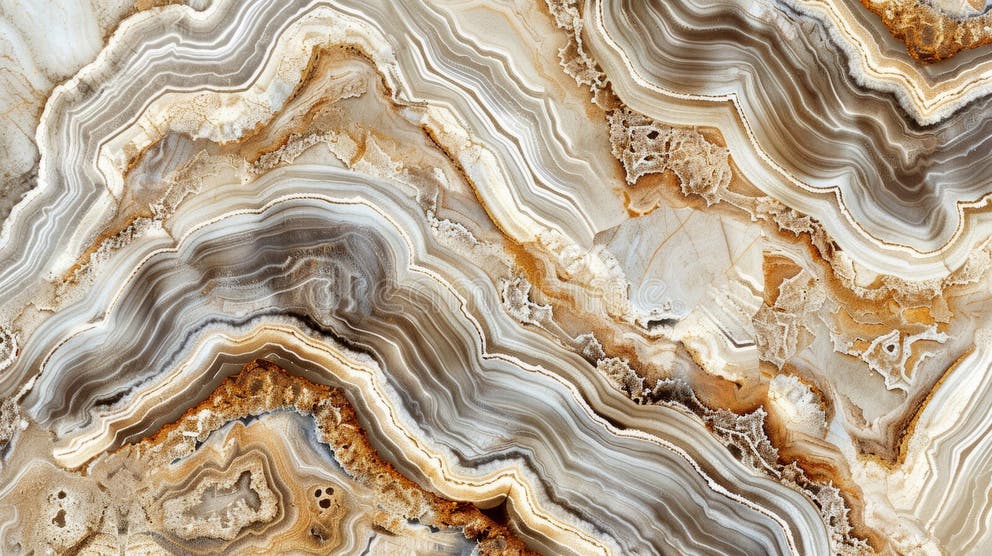 Abstract Wavy Agate Stone Cross Section Mineral Slice Texture ...