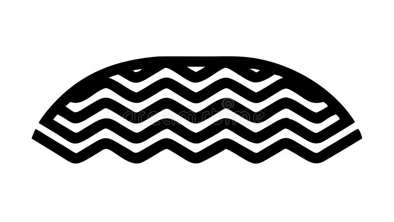 Abstract Wavy Arch Pattern, Dynamic and Elegant Curved Design, Modern ...