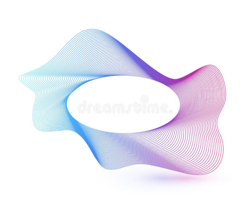 Abstract Wavy Background, Banner with Colorful Wave Line Pattern ...