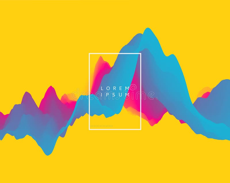 Abstract Wavy Background for Banner, Flyer, Book Cover, Poster. Dynamic ...