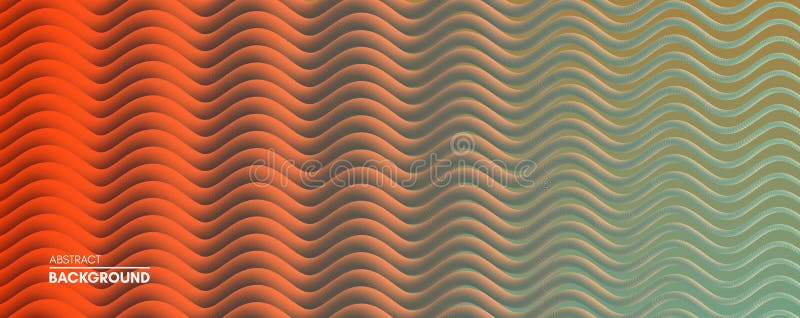 Abstract Wavy Background for Banner, Flyer and Poster. Dynamic Effect ...