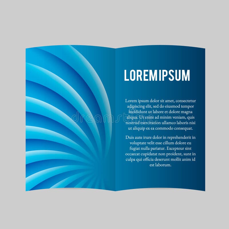 Abstract Wavy Background. Brochure or Booklet Layout Template. Modern ...