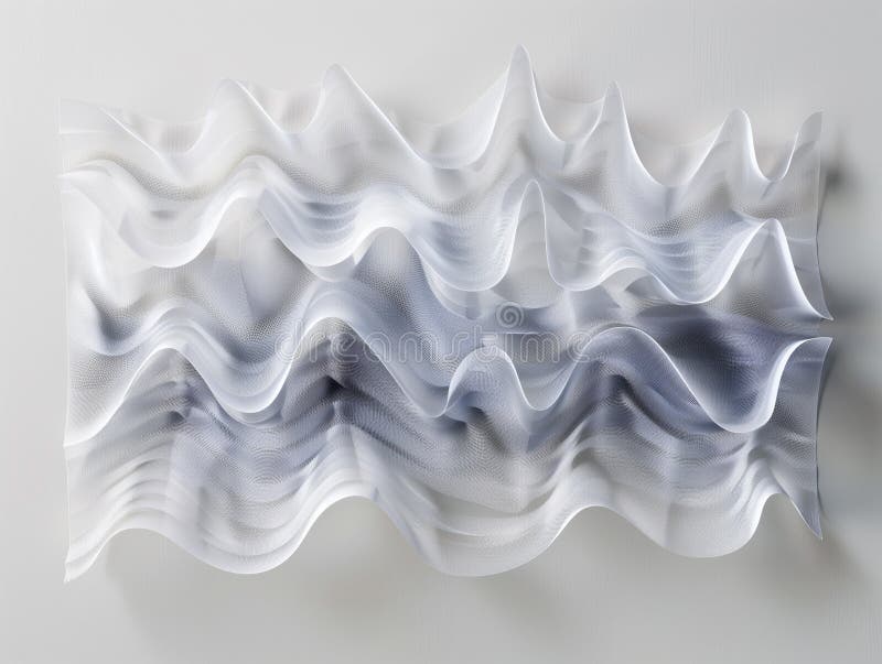Abstract Wavy Background. 3d Rendering, 3d Illustration. Stock ...